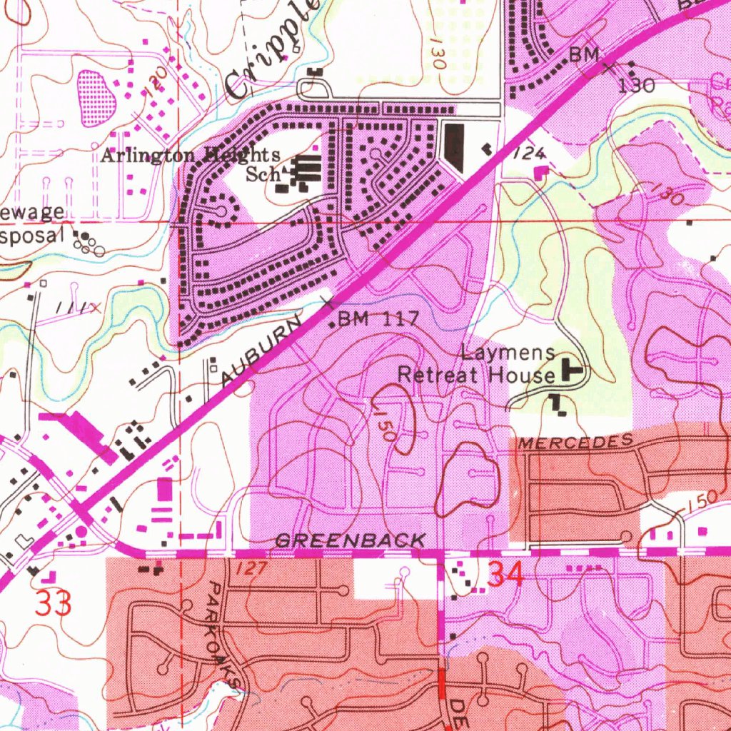 Citrus Heights, CA (1967, 24000-Scale) Map by United States Geological ...