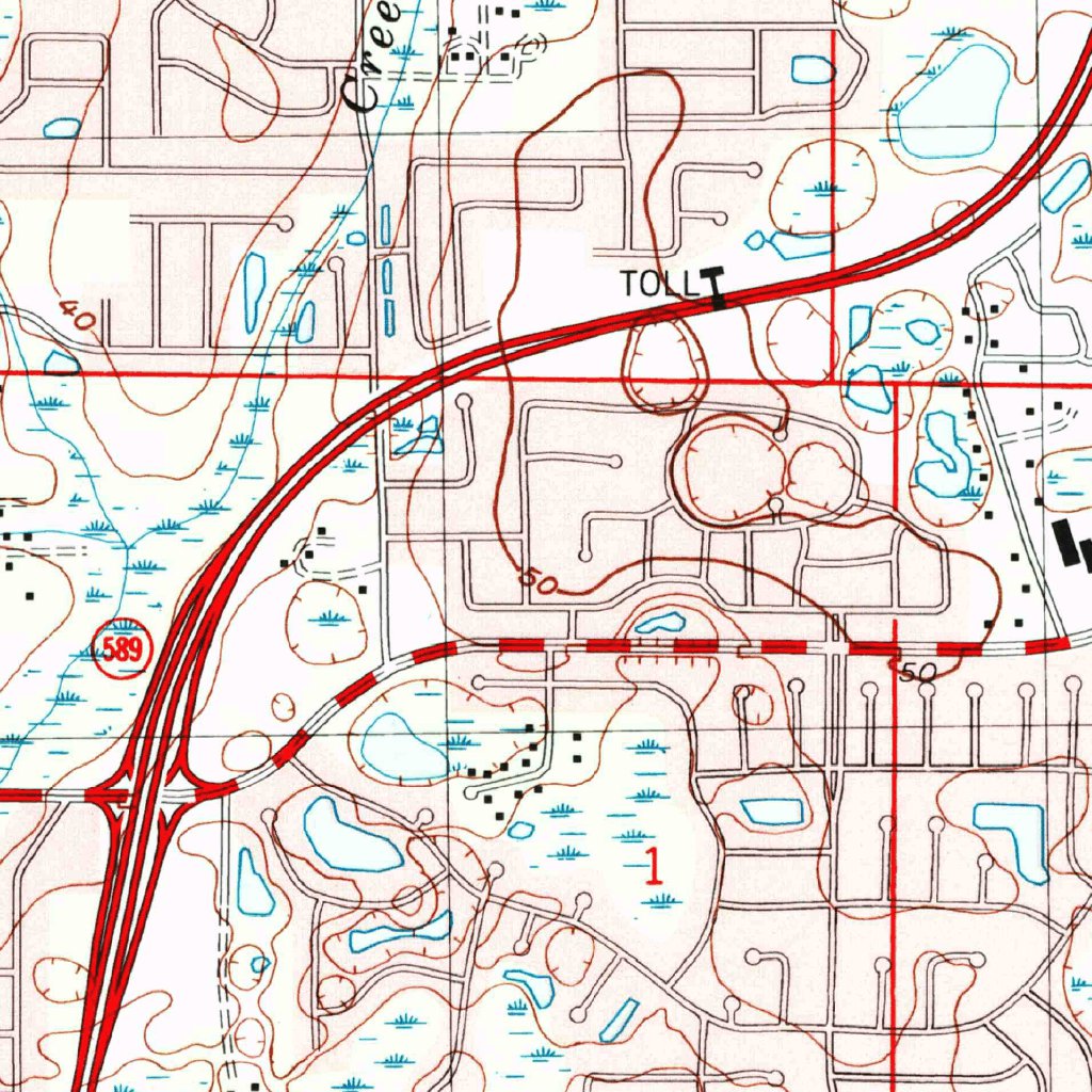 Citrus Park, FL (1998, 24000-Scale) Map by United States Geological ...