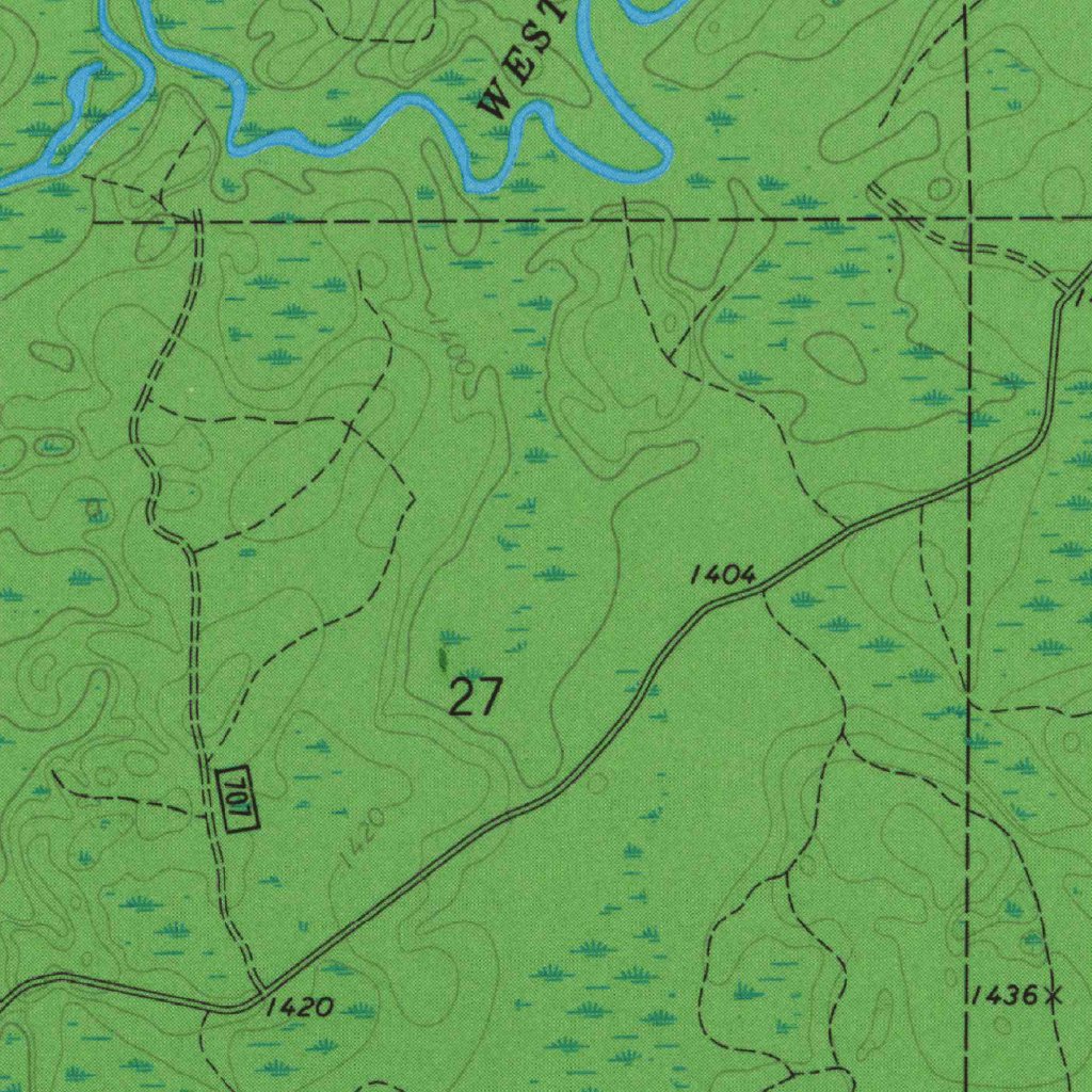 Clam Lake SW, WI (1971, 24000-Scale) Map by United States Geological ...