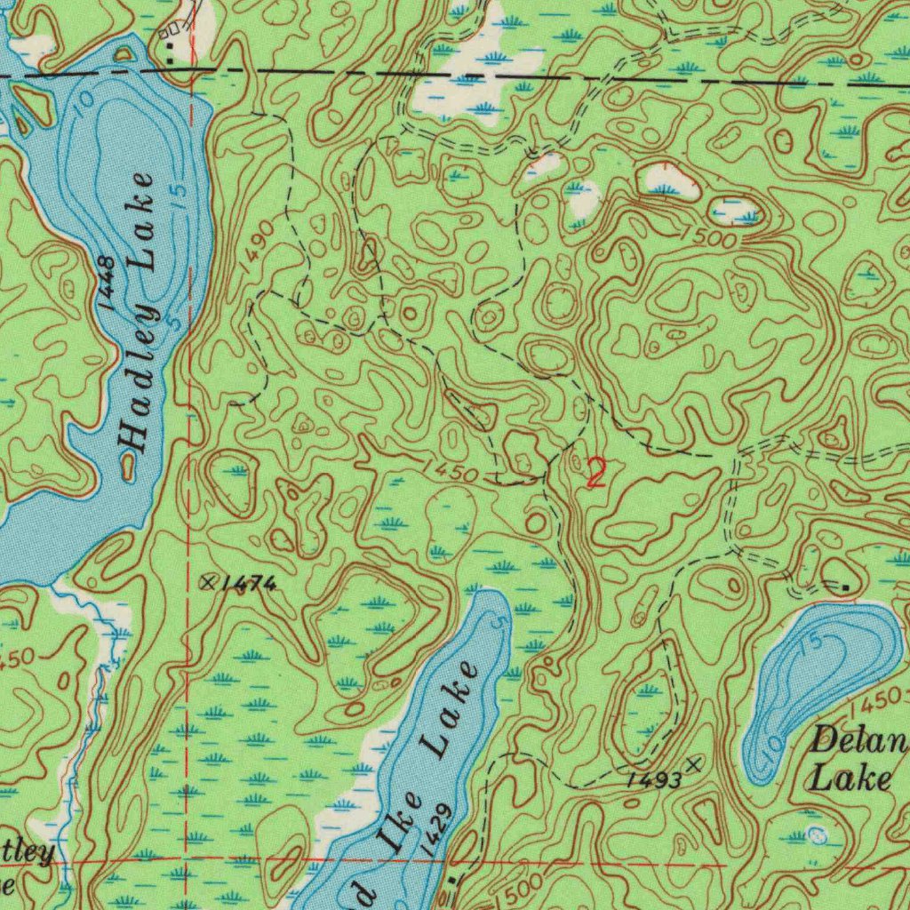Clam Lake, WI (1971, 24000-Scale) Map by United States Geological ...