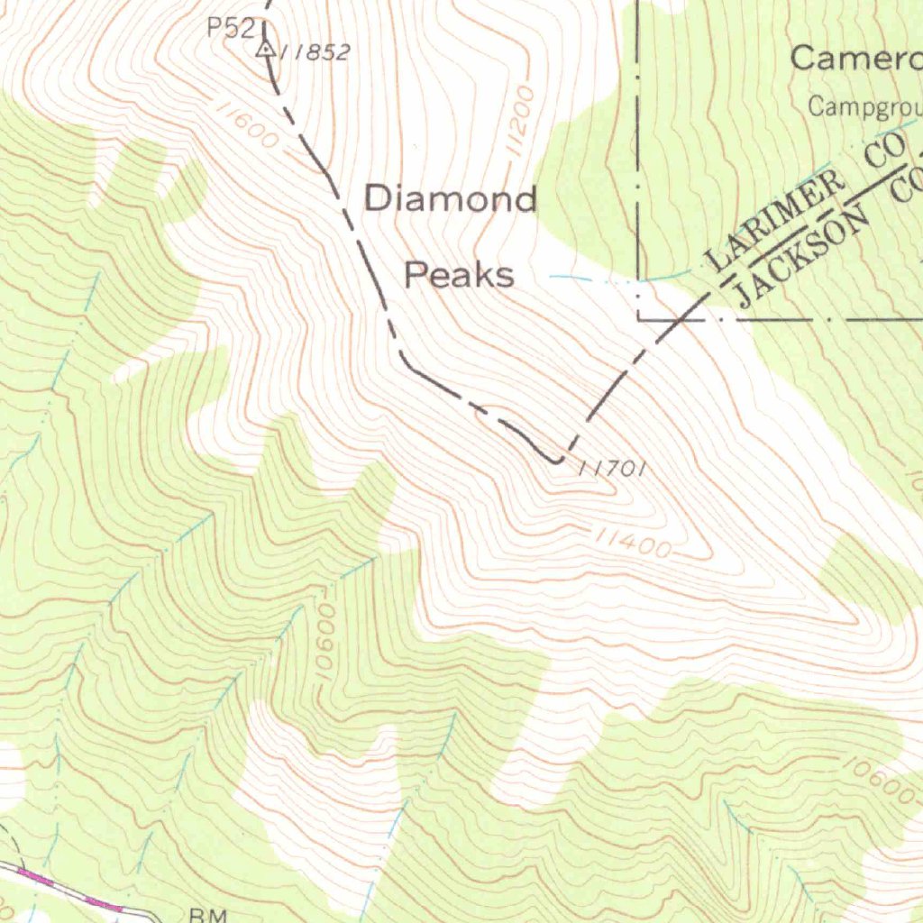 Clark Peak, CO (1962, 24000-Scale) Map by United States Geological ...