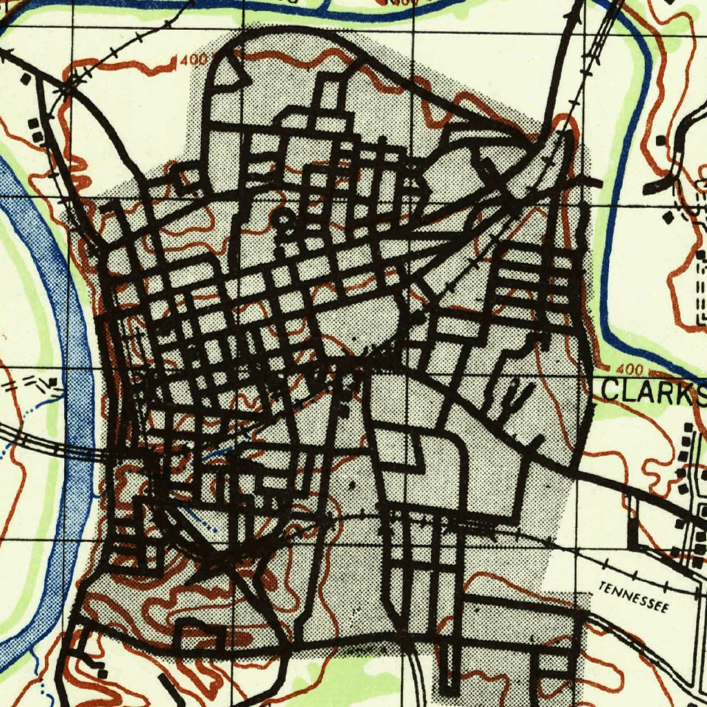 Clarksville, TN-KY (1944, 50000-Scale) Map by United States Geological ...