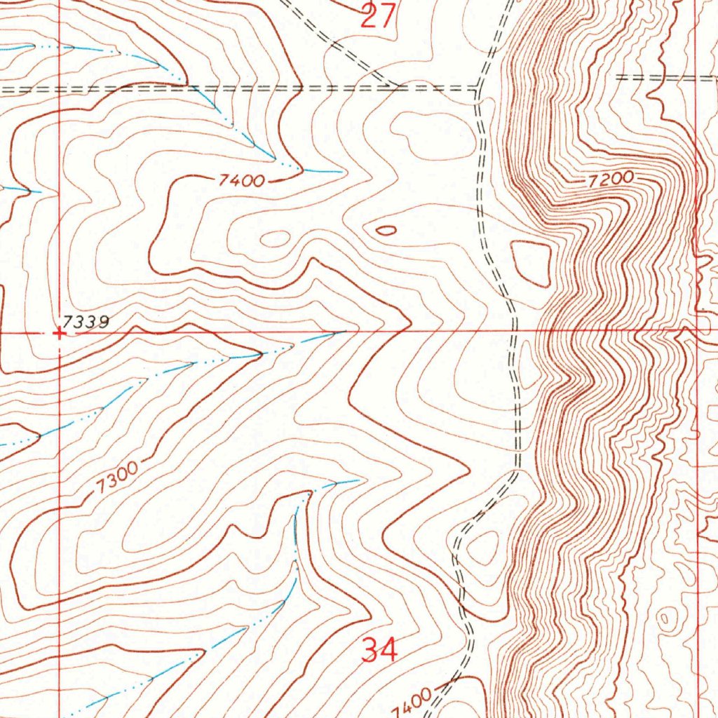 Clay Buttes SE, WY (1968, 24000-Scale) Map by United States Geological ...