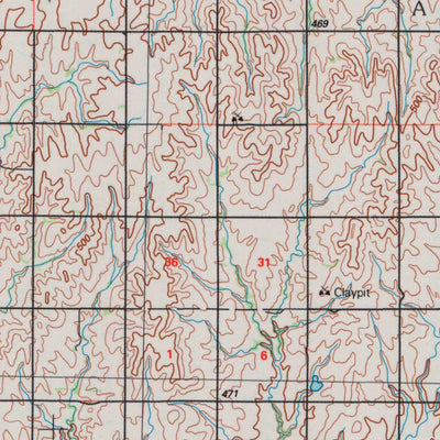 Clay Center, KS (1985, 100000-Scale) Map by United States Geological ...