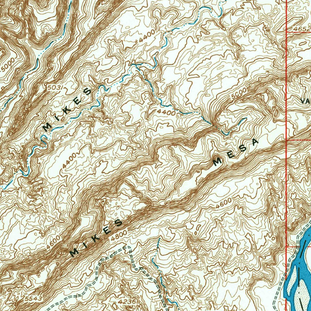 Clay Hills, UT (1954, 62500-Scale) Map by United States Geological ...