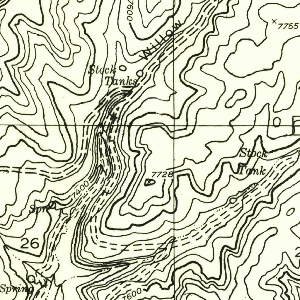 Clear Creek Mountain, UT (1954, 24000-Scale) Map by United States ...