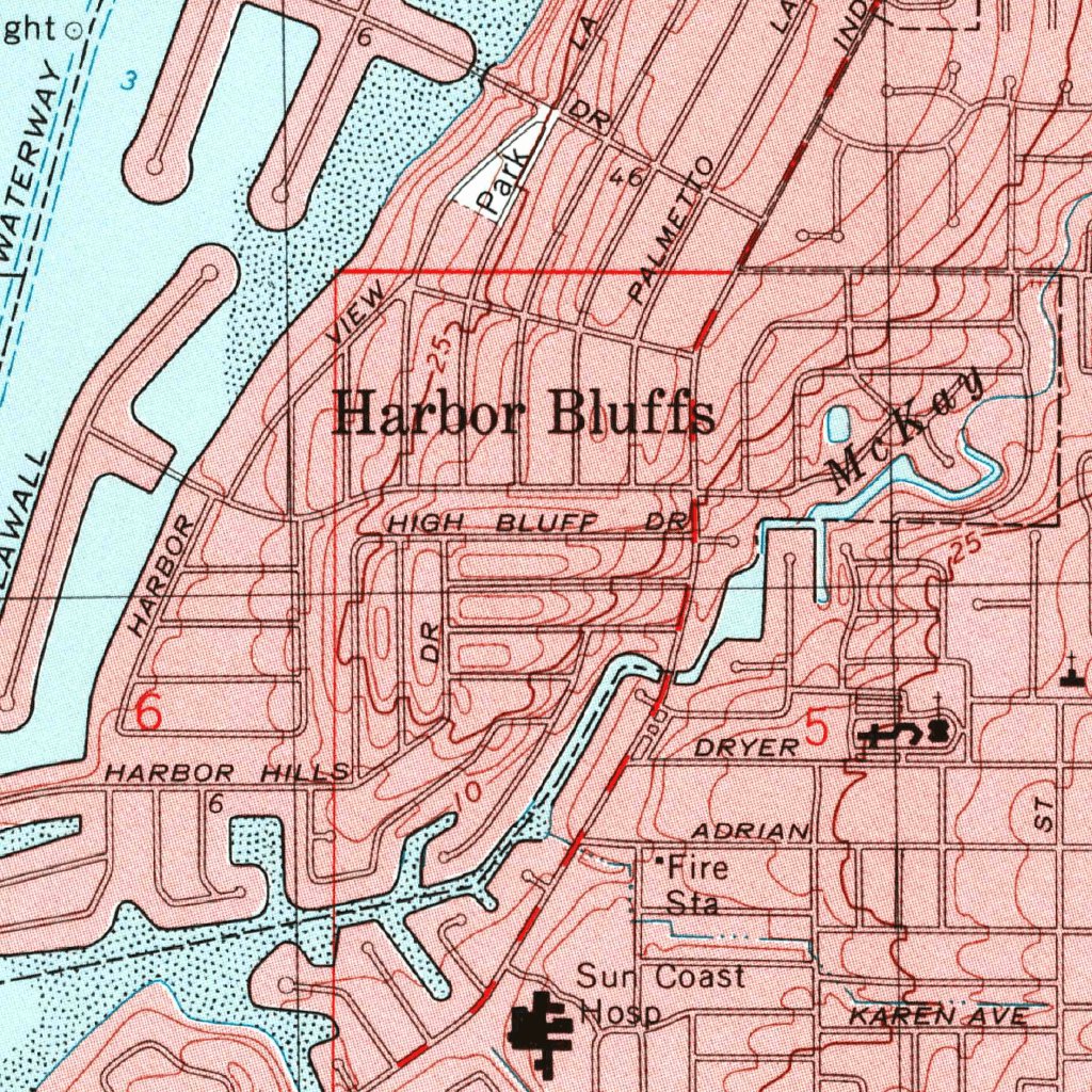 Clearwater, FL (1995, 24000-Scale) Map by United States Geological ...
