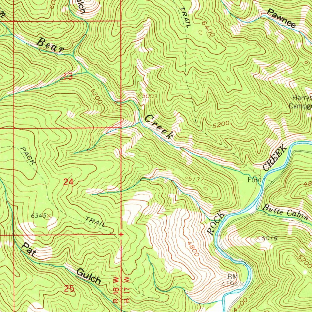Cleveland Mountain, MT (1959, 62500-Scale) Map by United States ...