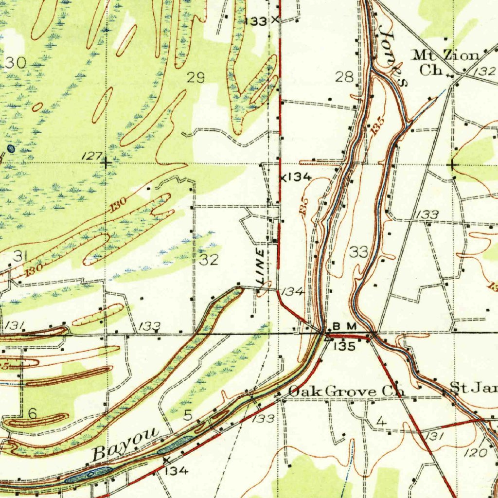 Cleveland, MS (1934, 62500-Scale) Map by United States Geological ...