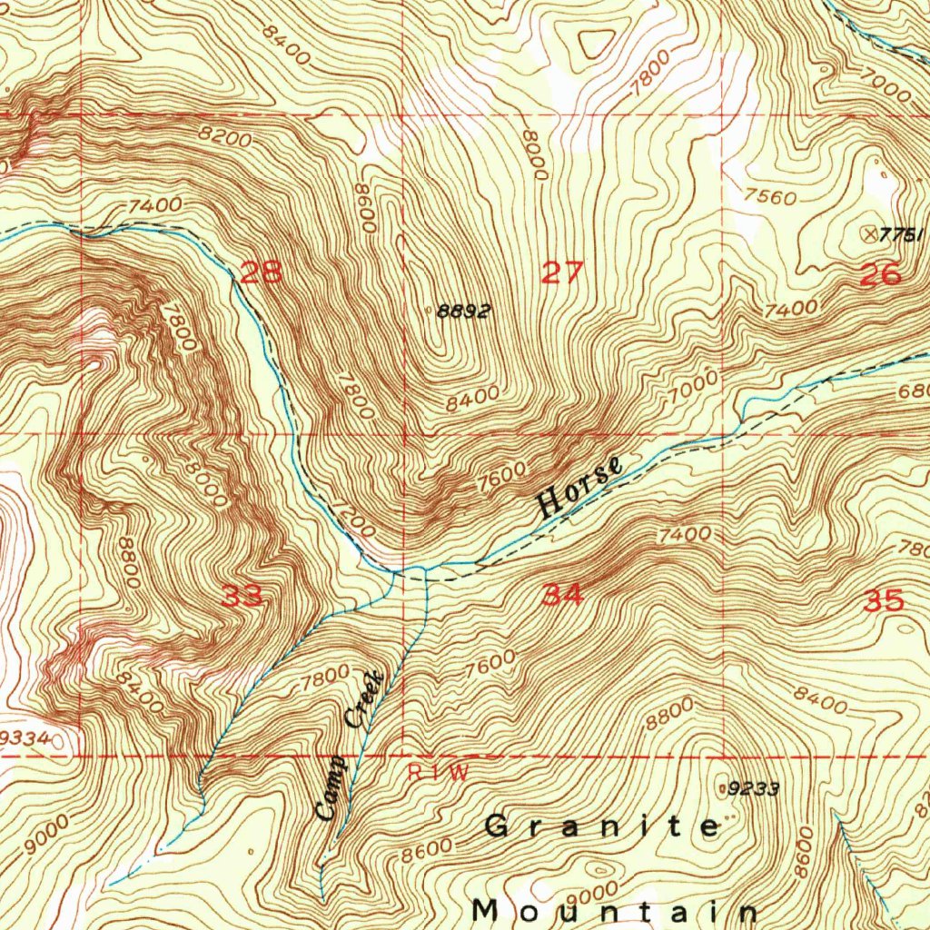 Cliff Lake, MT (1950, 62500-Scale) Map by United States Geological ...