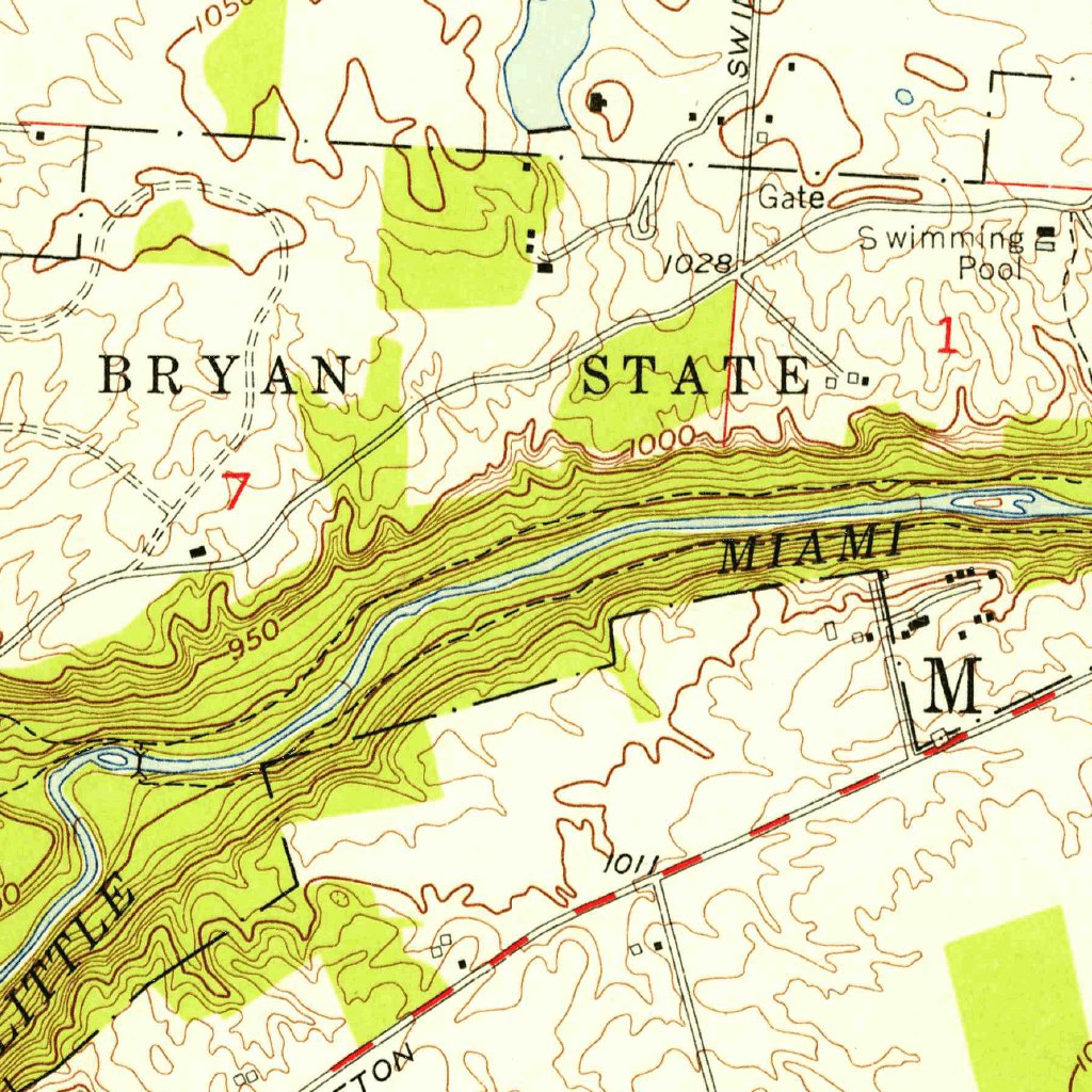 Clifton, OH (1954, 24000-Scale) Map by United States Geological Survey ...