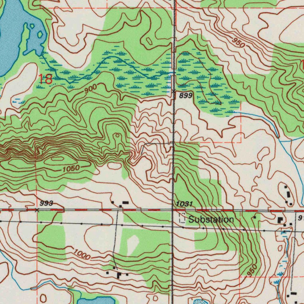 Clintonville North, WI (1993, 24000-Scale) Map by United States ...