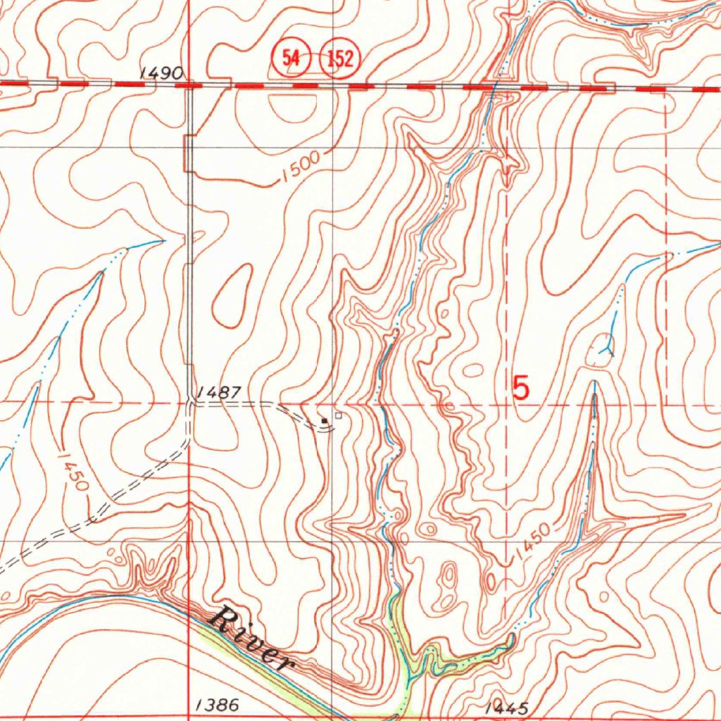 Cloud Chief, OK (1983, 24000-Scale) Map by United States Geological ...