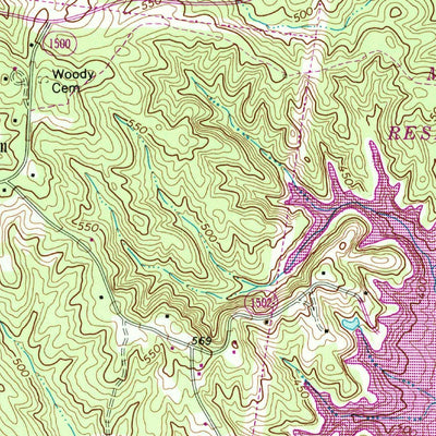 Cluster Springs, VA-NC (1968, 24000-Scale) Map by United States ...