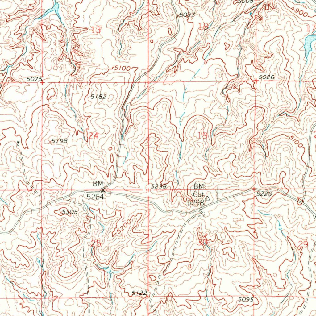 Coal Draw, WY (1959, 62500-Scale) Map by United States Geological ...