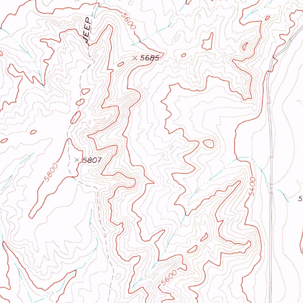 Coal Mine Canyon SE, NV (1971, 24000-Scale) Map by United States ...
