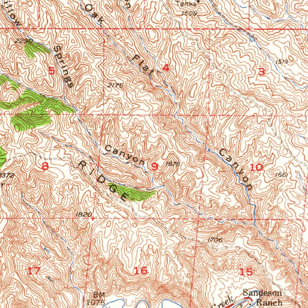 Coalinga, CA (1956, 62500-Scale) Map by United States Geological Survey ...