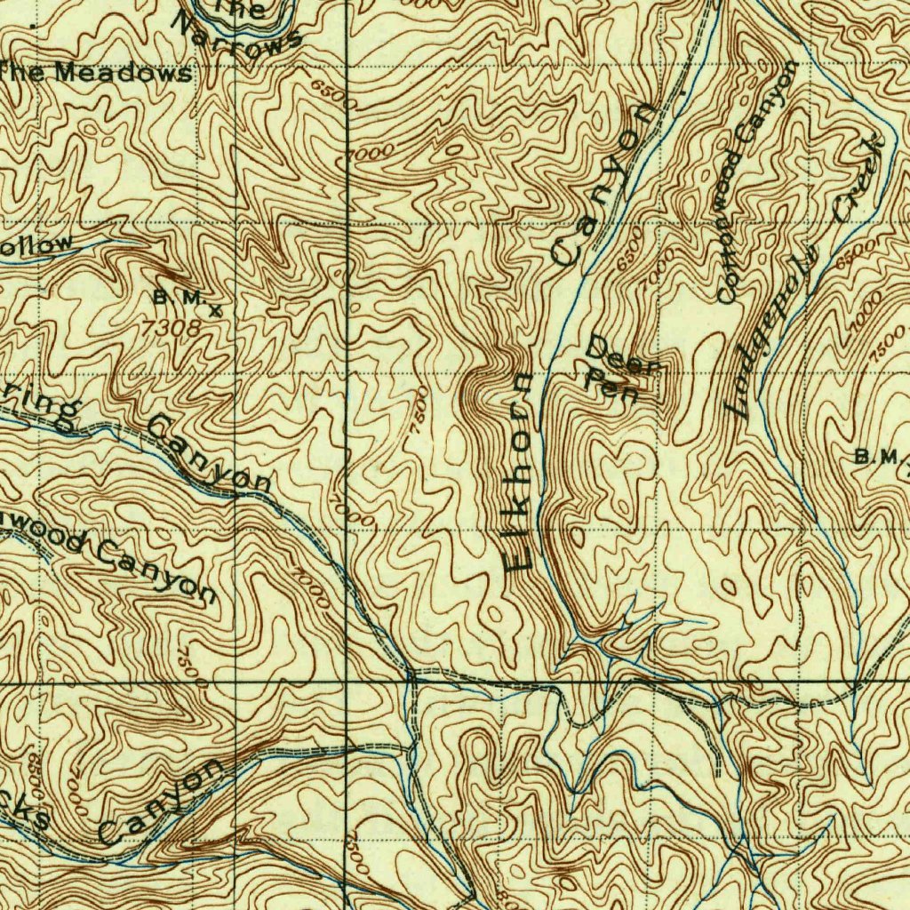 Coalville, UT-WY (1903, 125000-Scale) Map by United States Geological ...