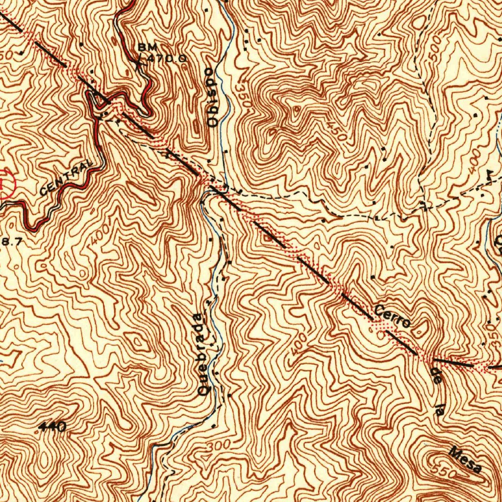 Coamo, PR (1946, 30000-Scale) Map by United States Geological Survey ...