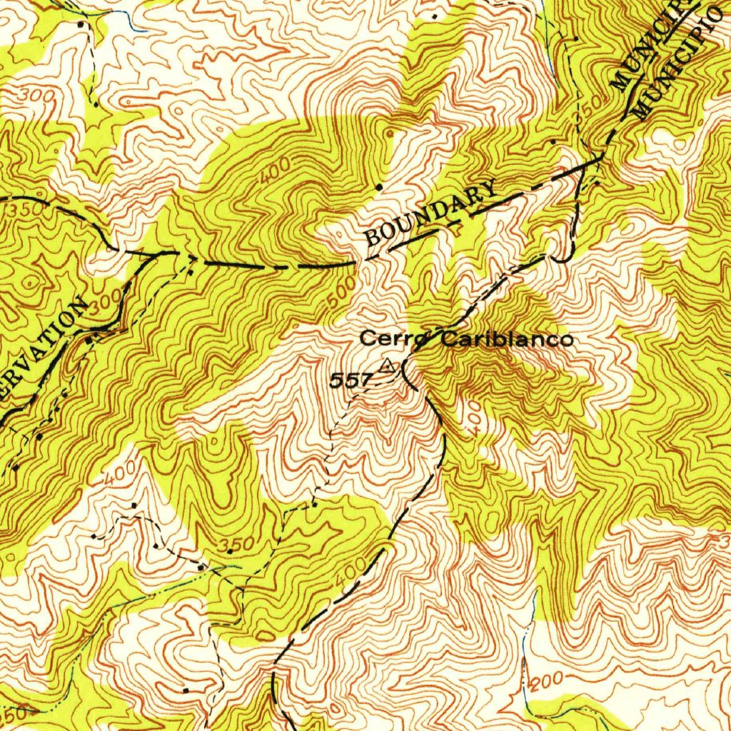 Coamo, PR (1952, 30000-Scale) Map by United States Geological Survey ...