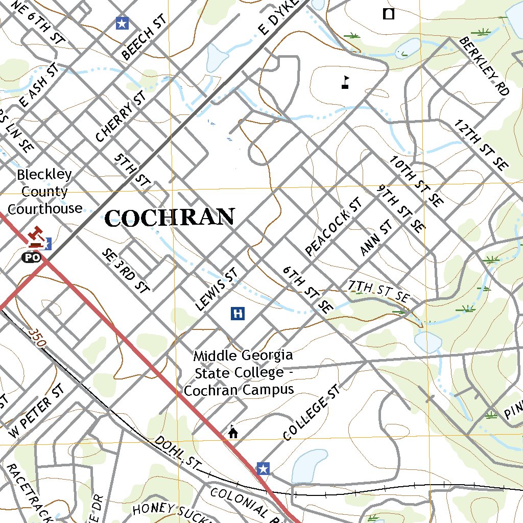 Cochran, GA (2020, 24000-Scale) Map by United States Geological Survey ...