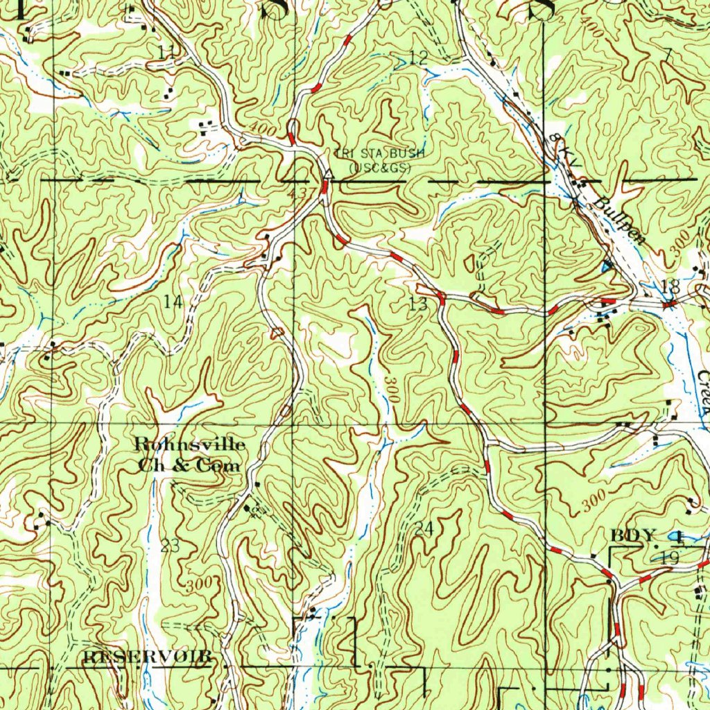 Coffeeville, MS (1955, 62500-Scale) Map by United States Geological ...