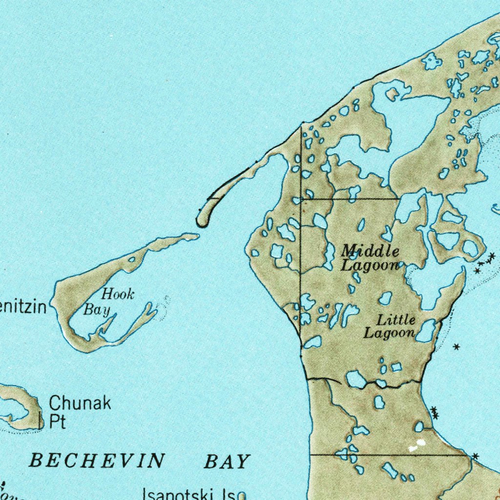 Cold Bay, AK (1943, 250000-Scale) Map by United States Geological ...