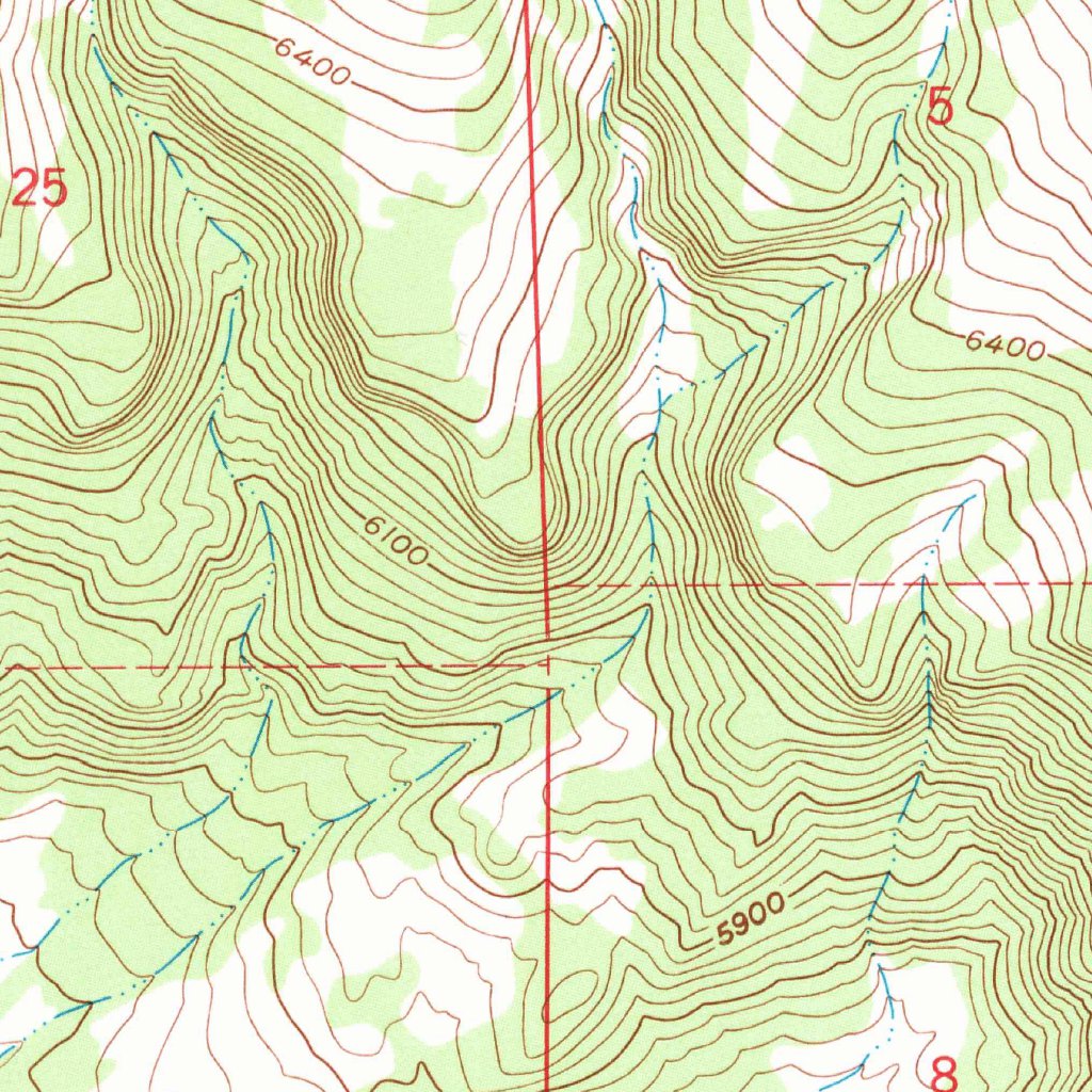 Cold Spring Mountain, CA (1962, 24000-Scale) Map by United States ...