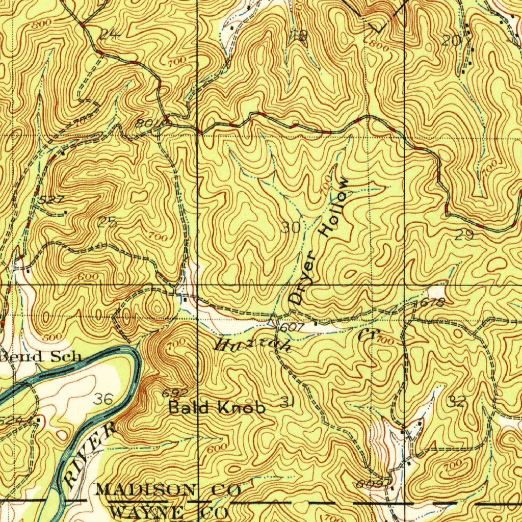 Coldwater, MO (1930, 62500-Scale) Map by United States Geological ...