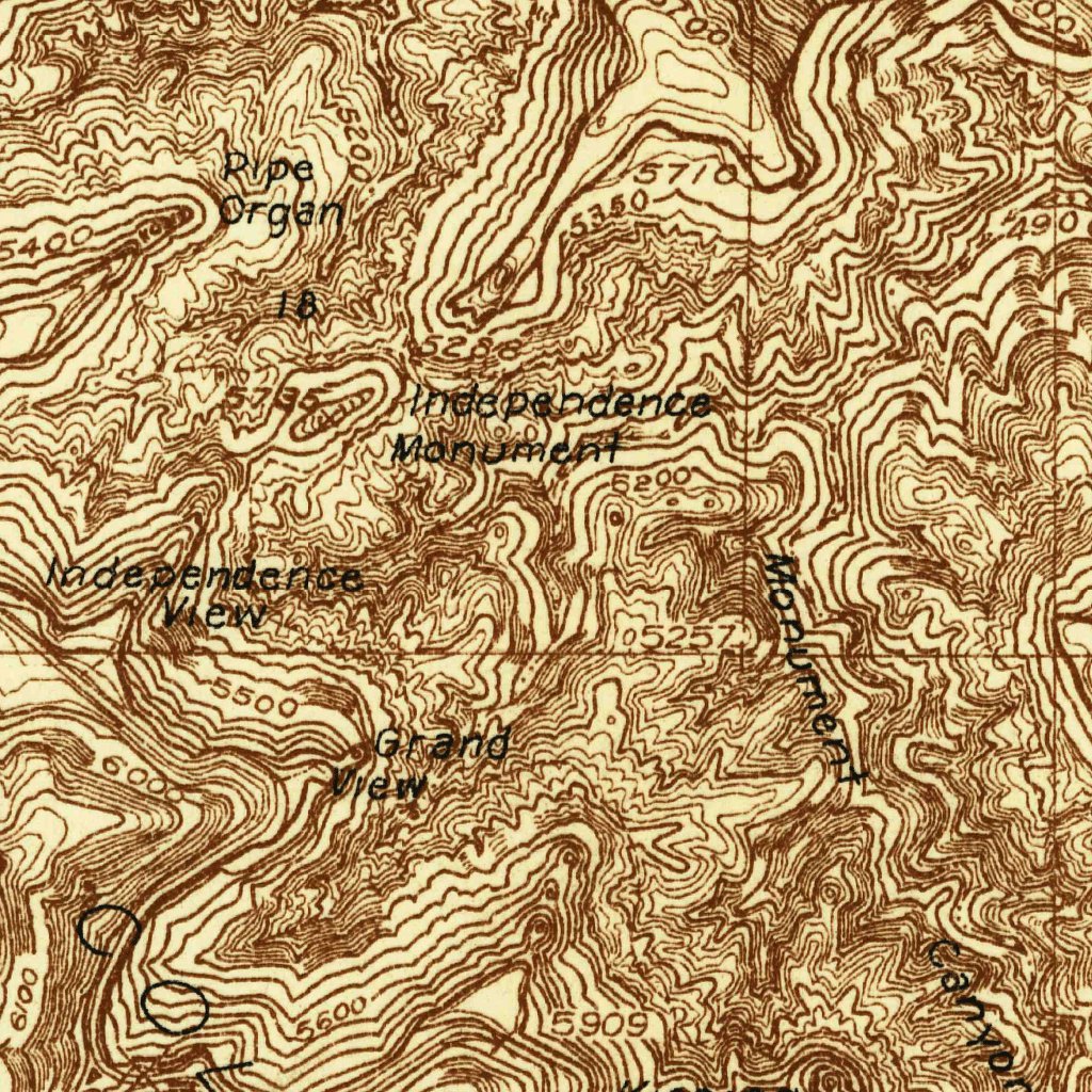 Colorado National Monument, CO (1934, 24000-Scale) Map by United States ...