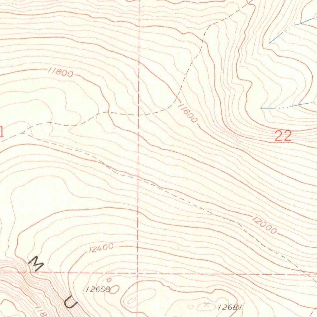 Comanche Peak, CO (1962, 24000-Scale) Map by United States Geological ...
