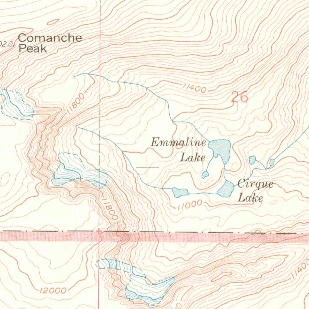 Comanche Peak, CO (1962, 24000-Scale) Map by United States Geological ...