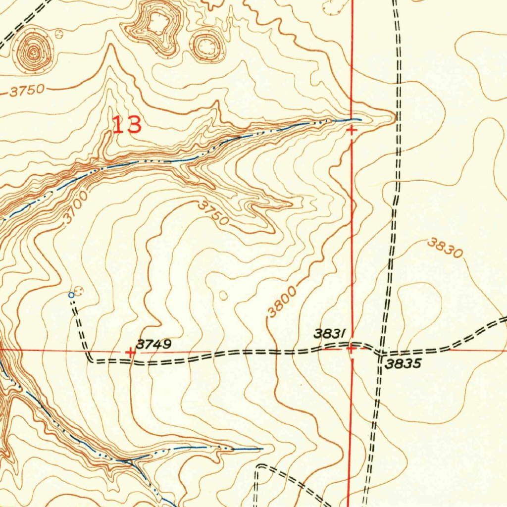 Comanche Spring, NM (1950, 24000-Scale) Map by United States Geological ...