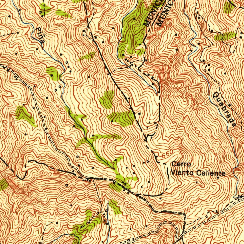 Comerio, PR (1953, 30000-Scale) Map by United States Geological Survey ...