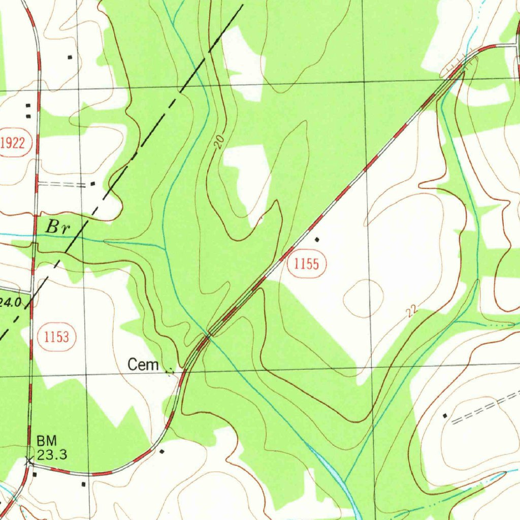 Comfort, NC (1980, 24000-Scale) Map by United States Geological Survey ...