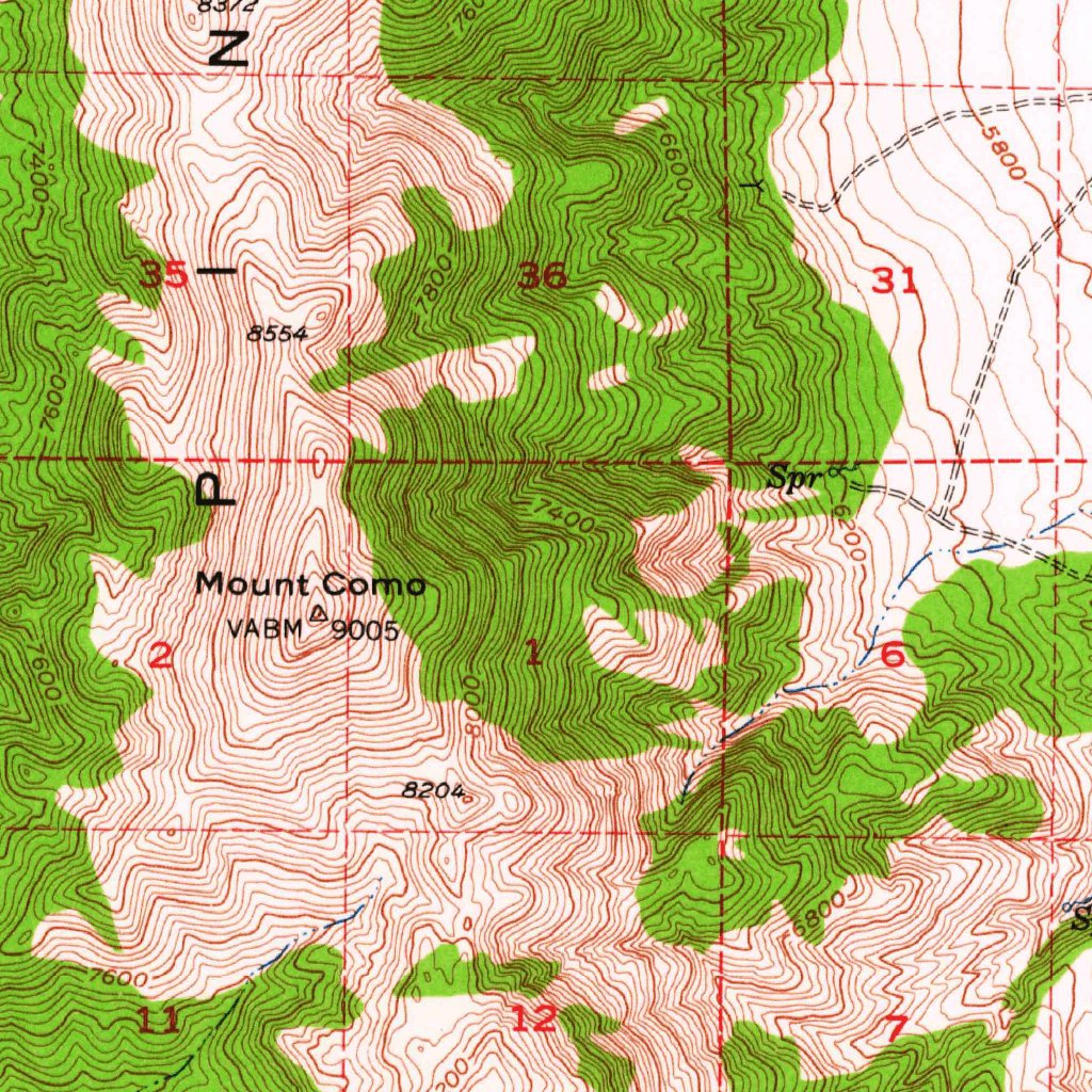 Como, NV (1957, 62500-Scale) Map by United States Geological Survey ...