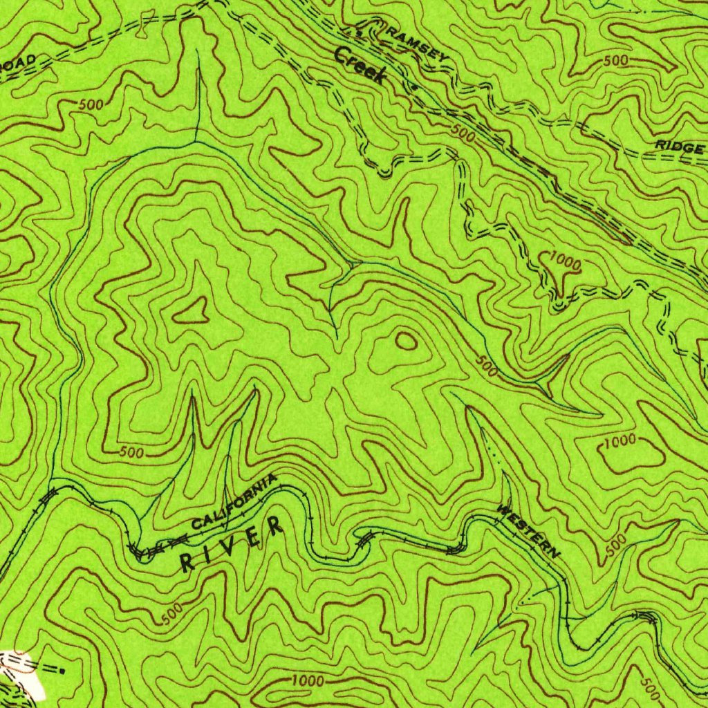 Comptche, CA (1943, 62500-Scale) Map by United States Geological Survey ...