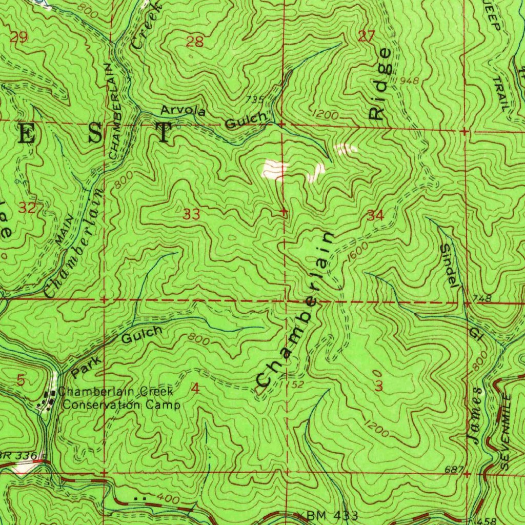 Comptche, CA (1960, 62500-Scale) Map by United States Geological Survey ...