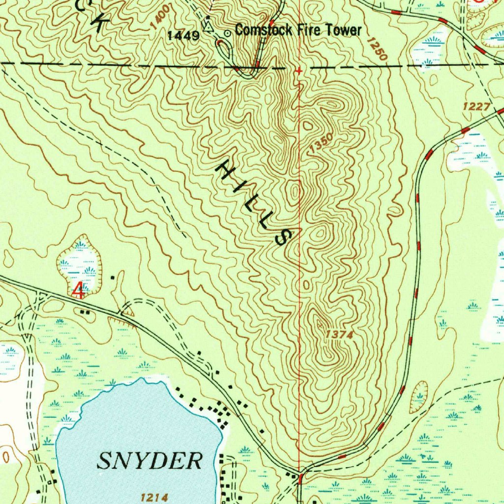 Comstock Hills, MI (1950, 24000-Scale) Map by United States Geological ...