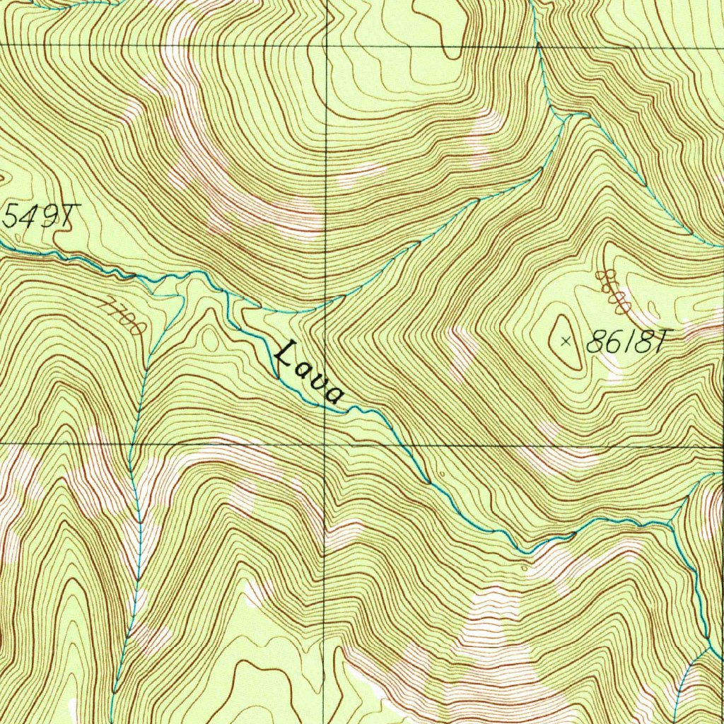 Cook Peak, WY (1986, 24000-Scale) Map by United States Geological ...