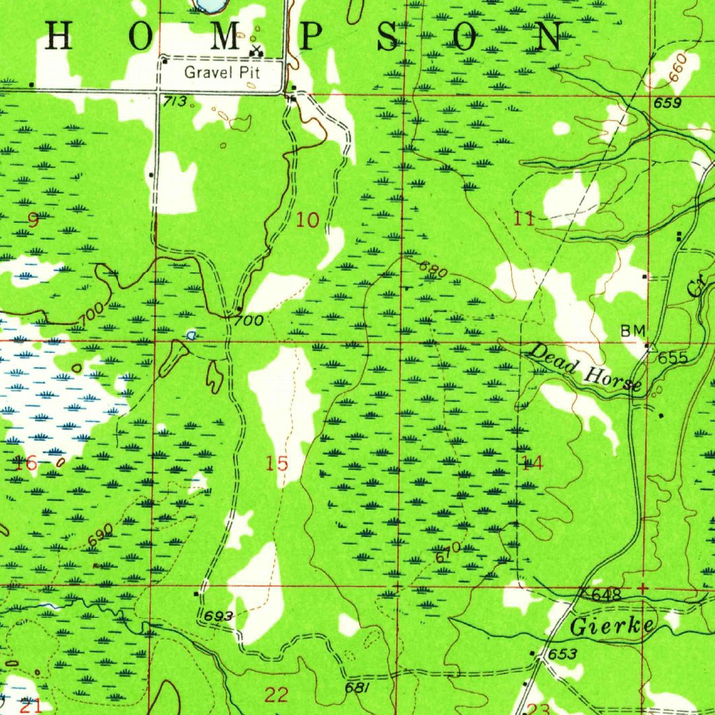 Cooks, MI (1958, 62500-Scale) Map by United States Geological Survey ...