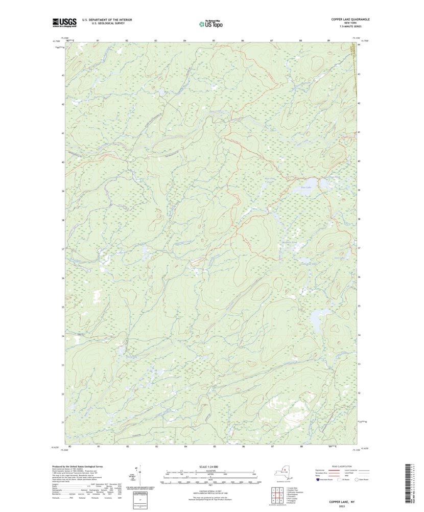 Copper Lake, NY (2023, 24000-Scale) Map by United States Geological ...