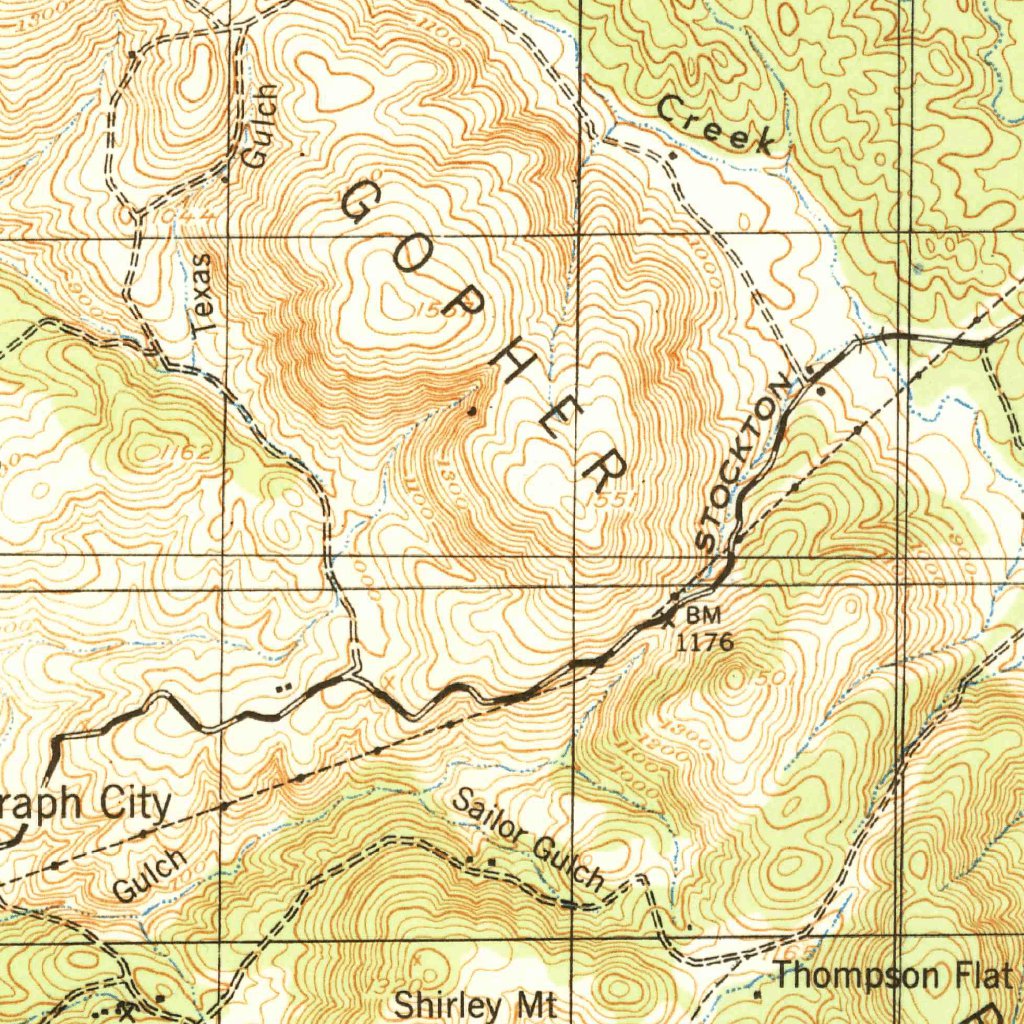 Copperopolis, CA (1942, 62500-Scale) Map by United States Geological ...