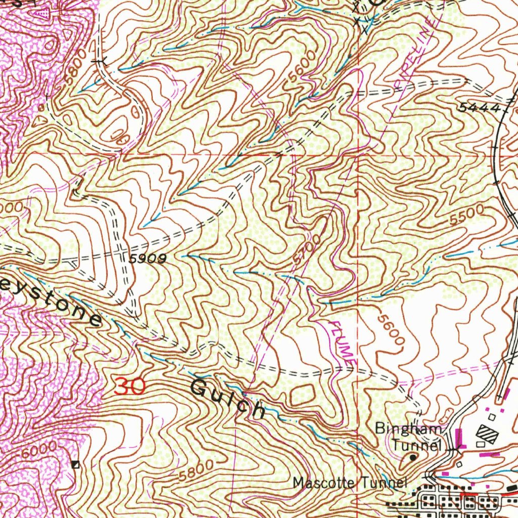 Copperton, UT (1952, 24000-Scale) Map by United States Geological ...