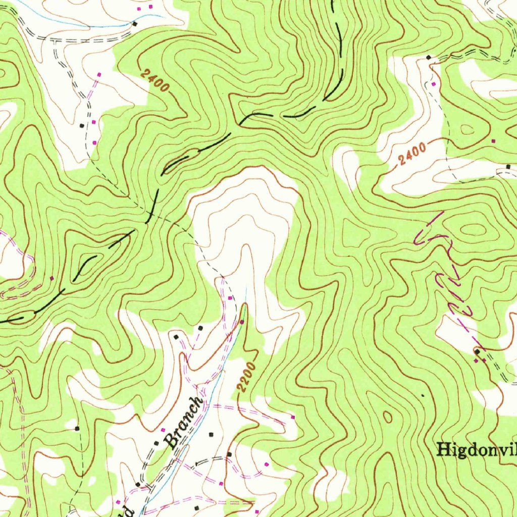 Corbin Knob, NC (1946, 24000-Scale) Map by United States Geological ...