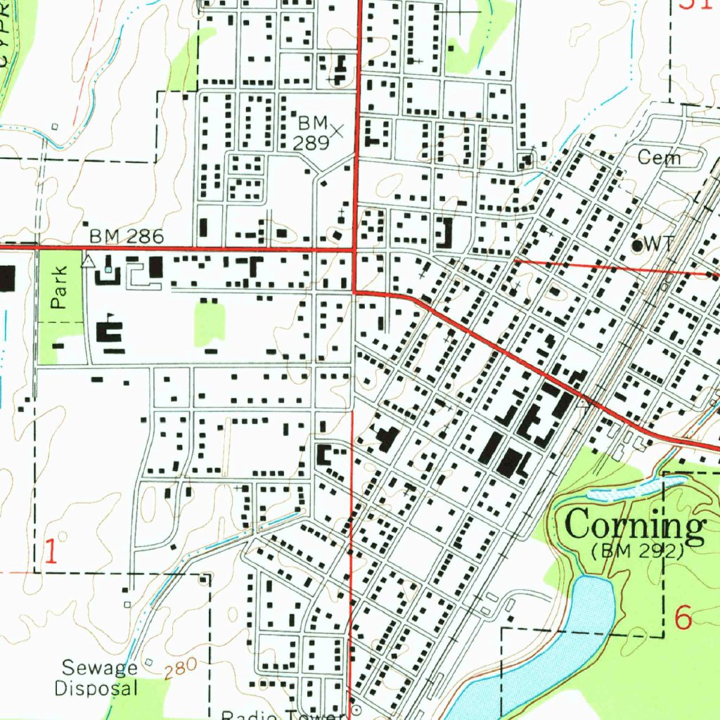 Corning, AR-MO (1964, 24000-Scale) Map by United States Geological ...