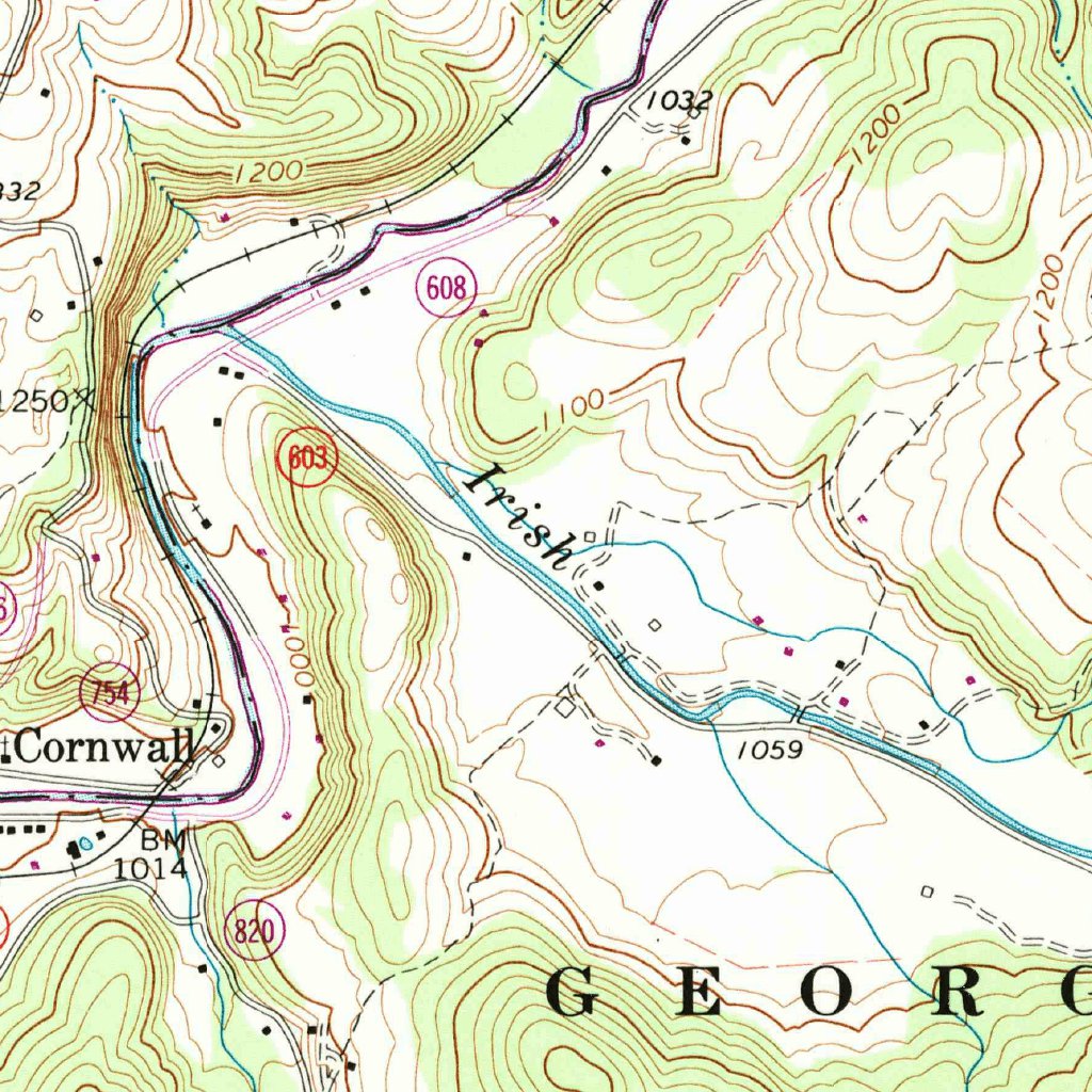 Cornwall, VA (1967, 24000-Scale) Map by United States Geological Survey ...