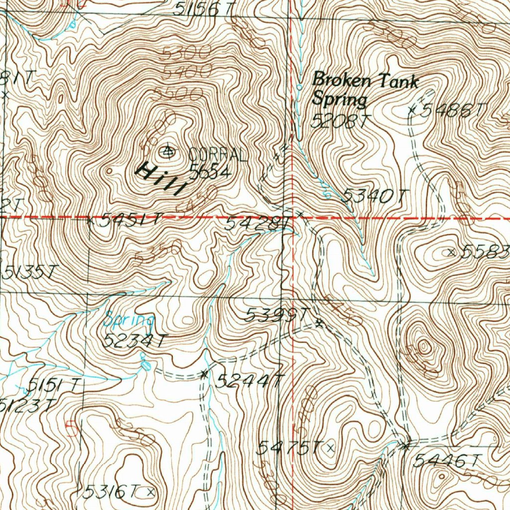 Corral, ID (1986, 24000-Scale) Map by United States Geological Survey ...