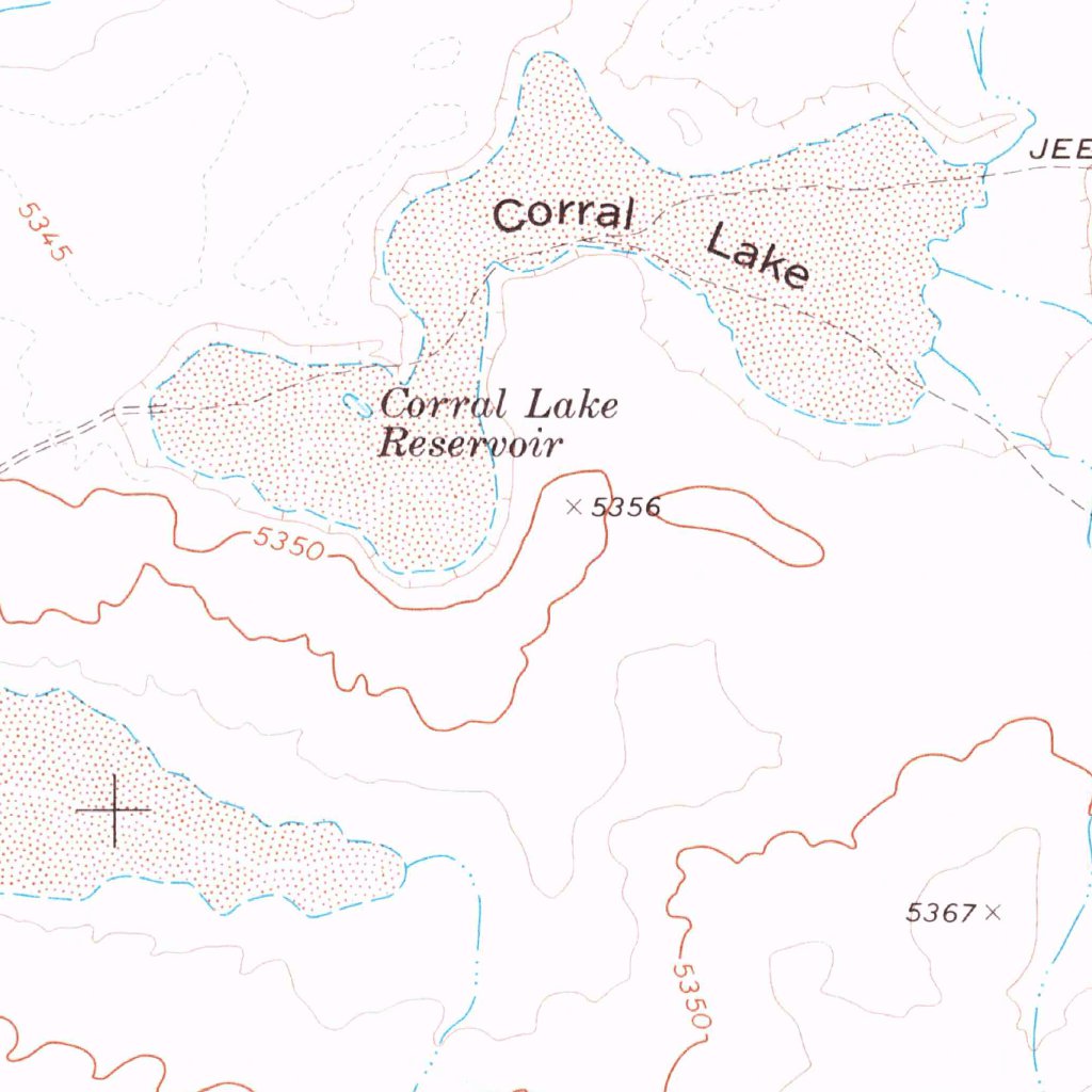 Corral Lake, NV (1973, 24000-Scale) Map by United States Geological ...