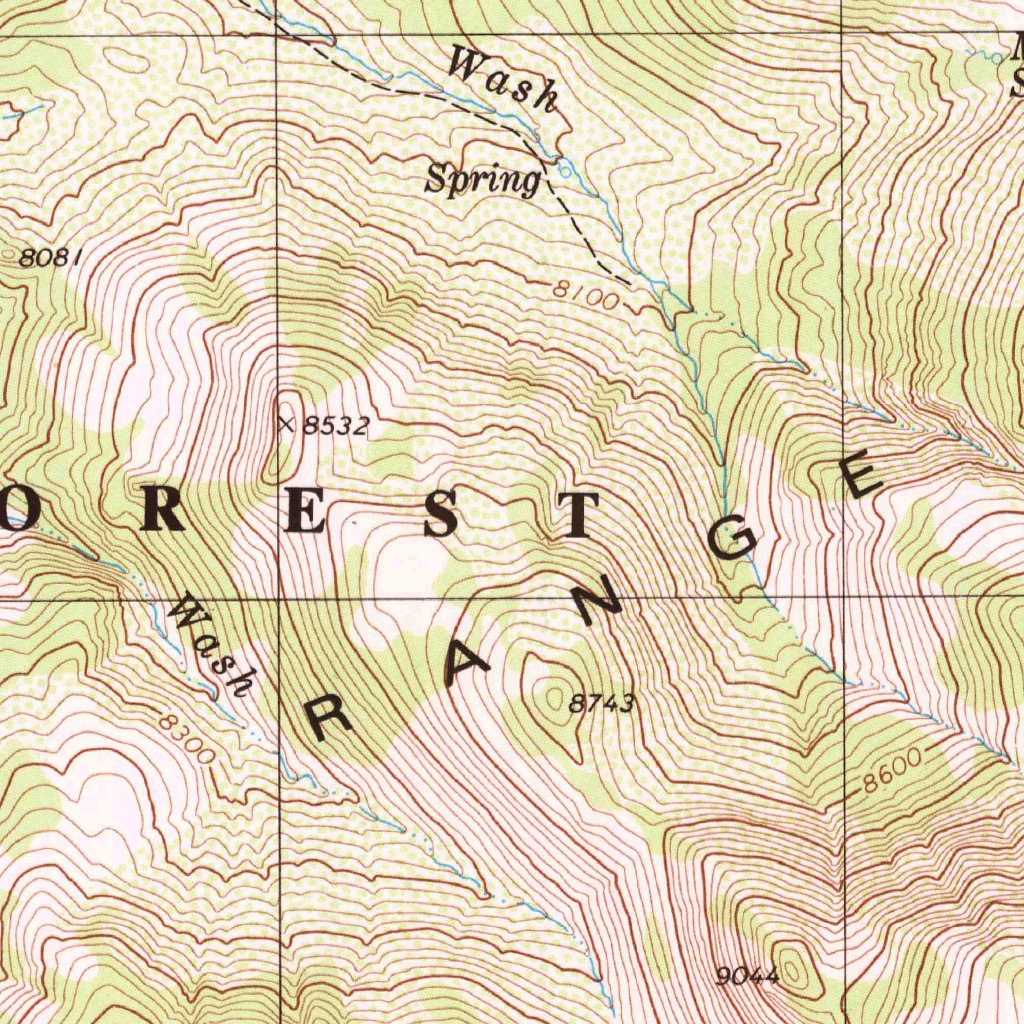 Corral Wash, NV (1979, 24000-Scale) Map by United States Geological ...